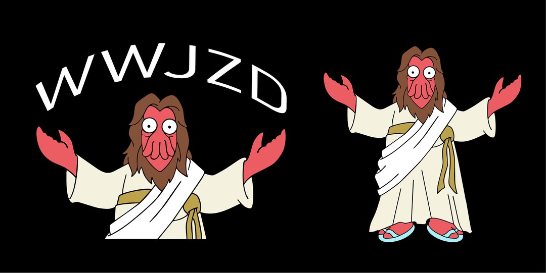 WWJZD - Jesus H Zoidberg Vinyl Decal - Etsy