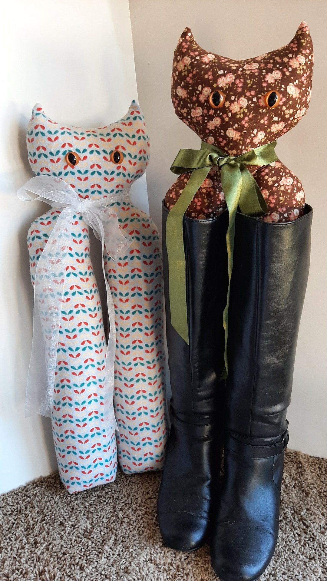 Boot Shapers, Puss in Boots, Boot Stuffers, Cat Lover's Gift, Cat Boot ...