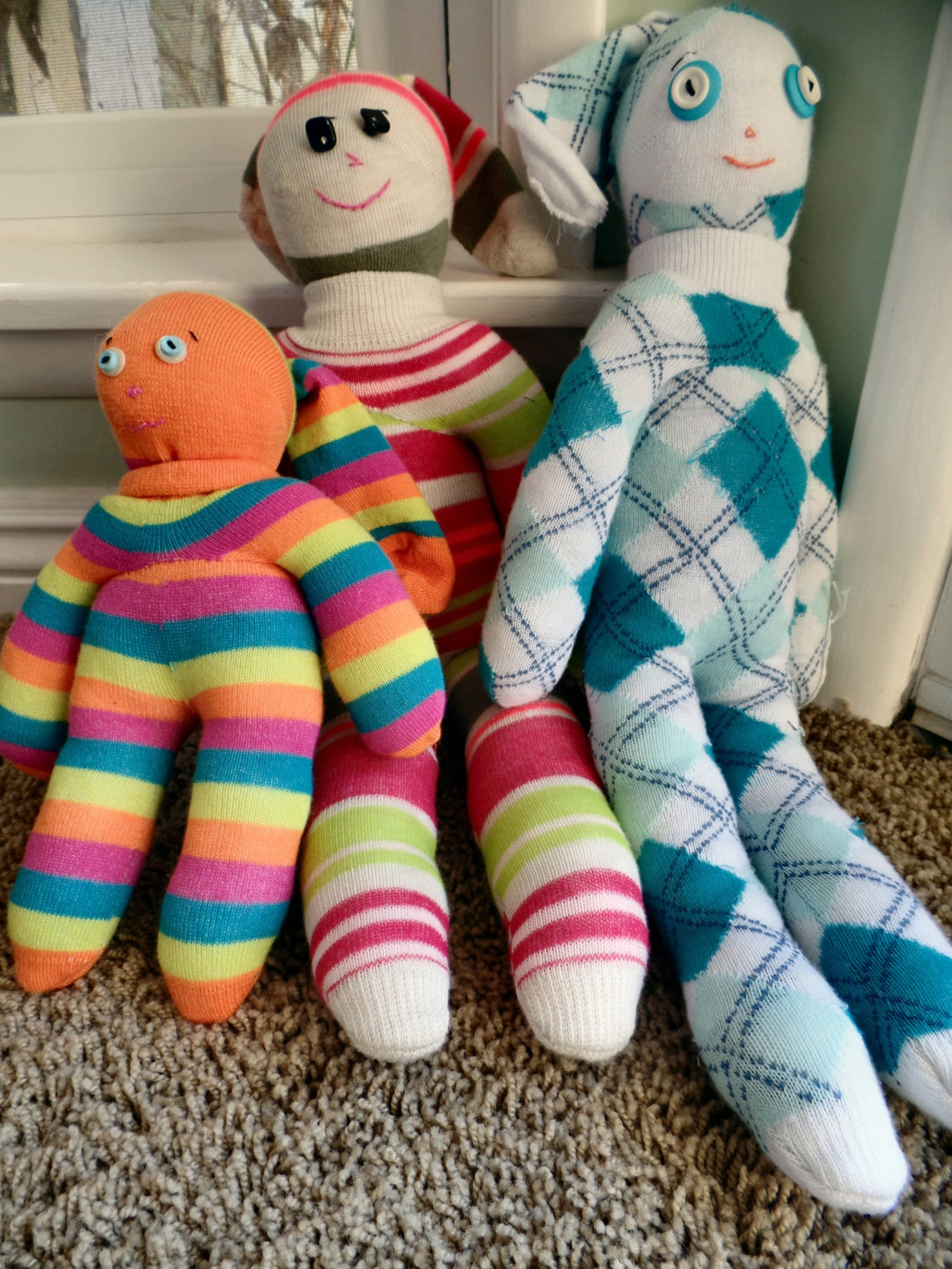 Sock Doll Soft Lovey Funny Dolls Soft Dolls Rag Dolls | Etsy