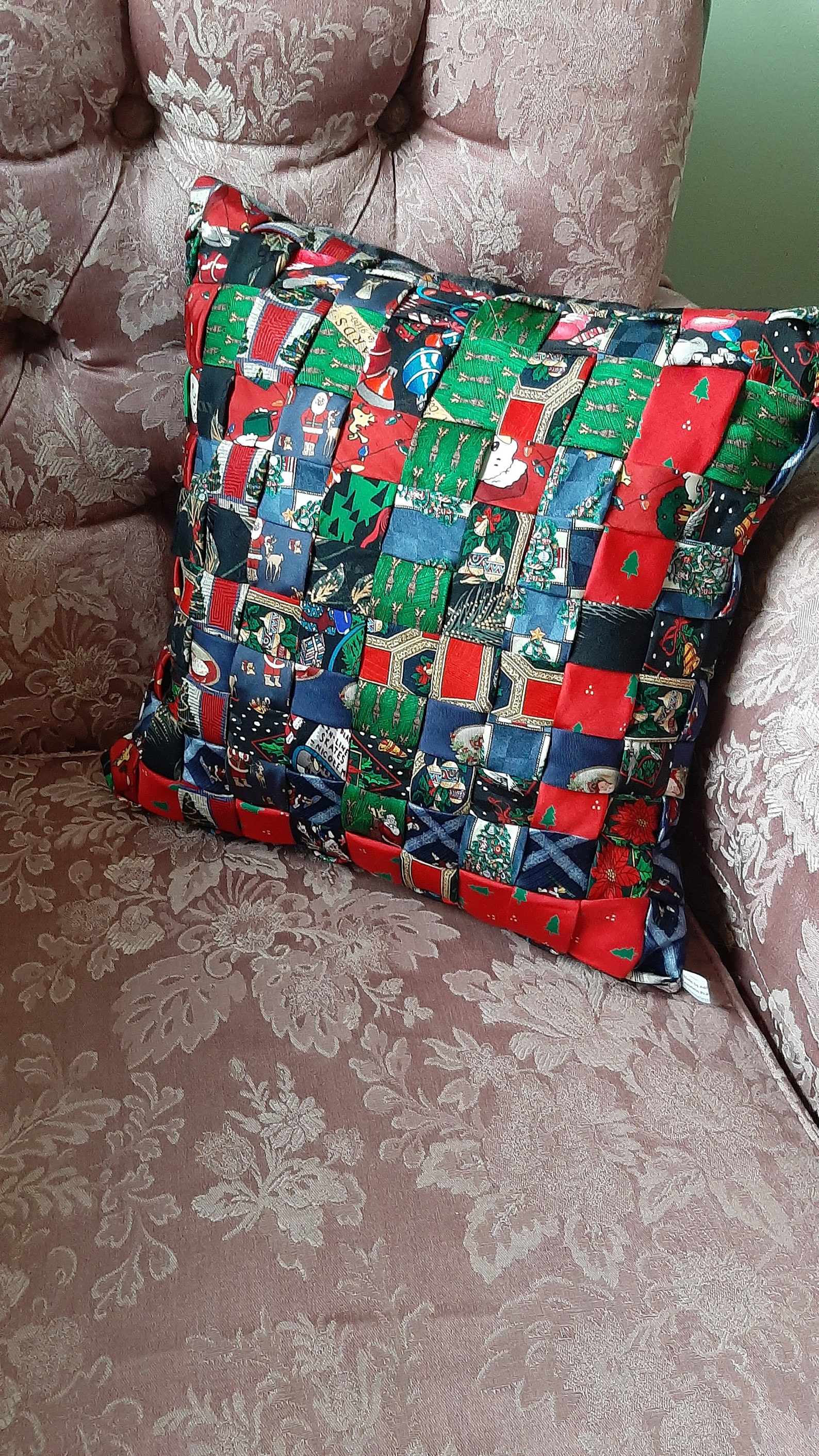 Custom Woven Necktie Pillow Sham, Keepsake Memory Gift - Etsy
