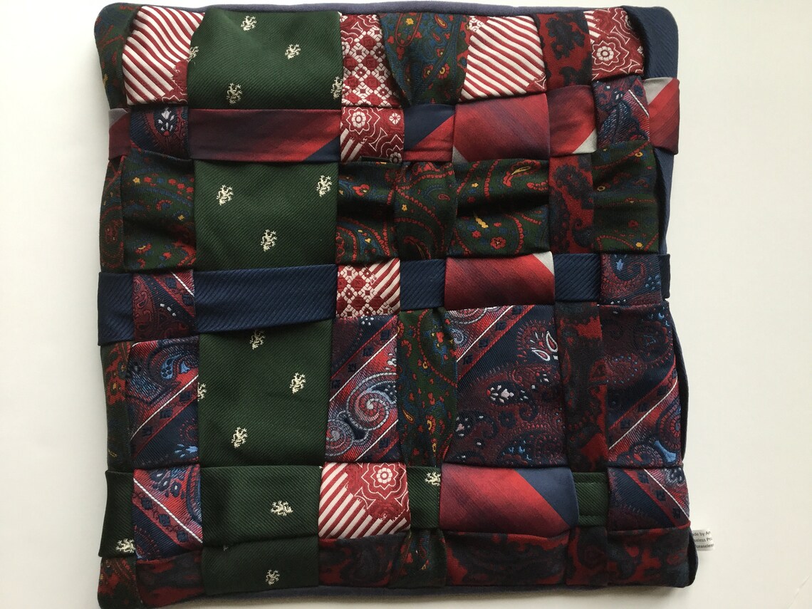 Custom Woven Necktie Pillow Sham, Keepsake Memory Gift - Etsy