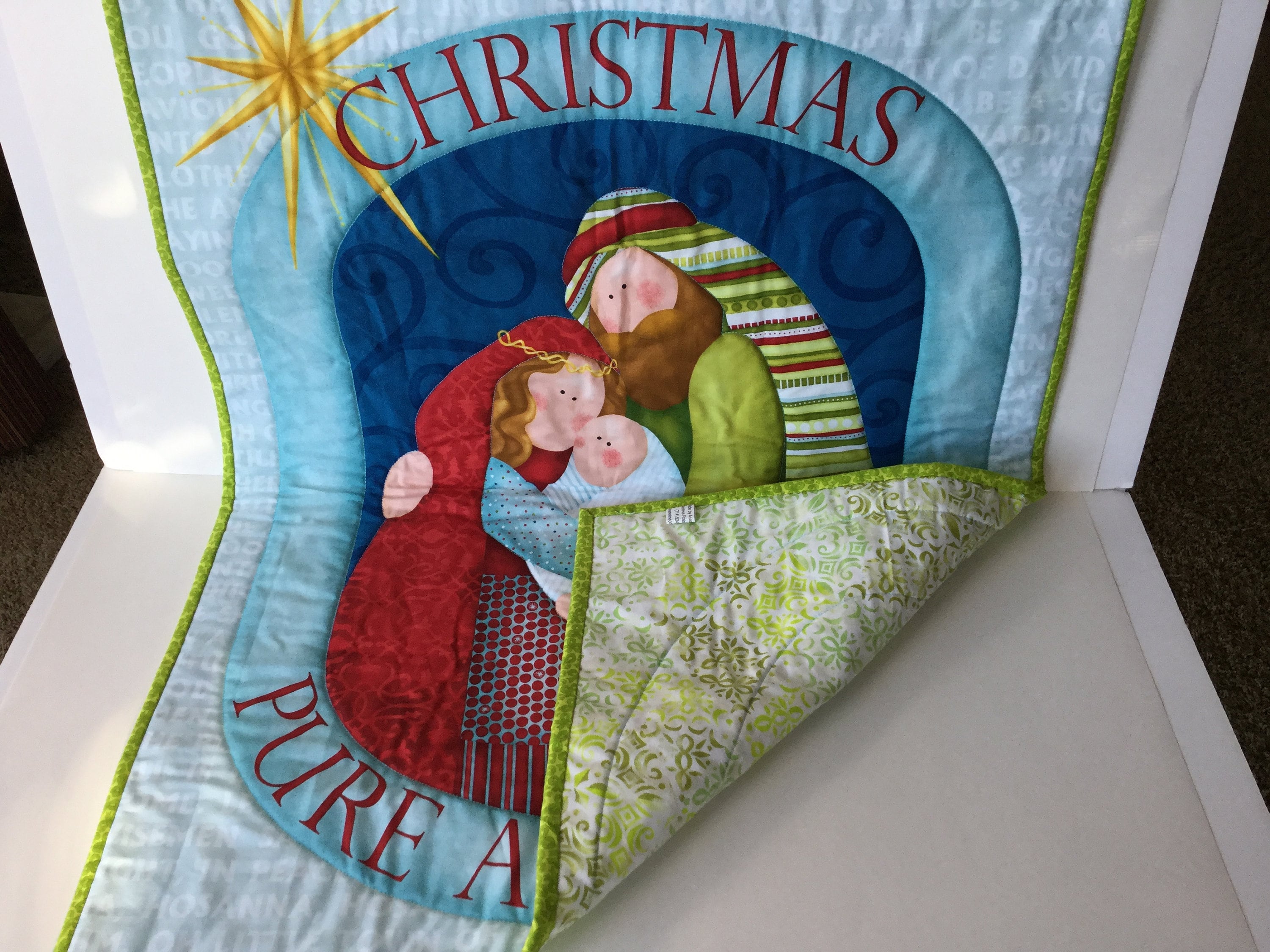 Christmas Wall Quilt Nativity Quilt Nativity Wall Hanging | Etsy