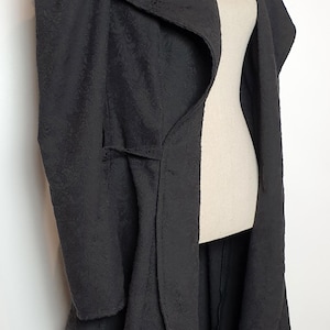 Coat, Long Steampunk Jacket Black Jacquard Little Witch, Women's ...