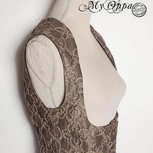 Steampunk Vest With Long Spikes Under the Chest, Taupe/beige, Barman ...