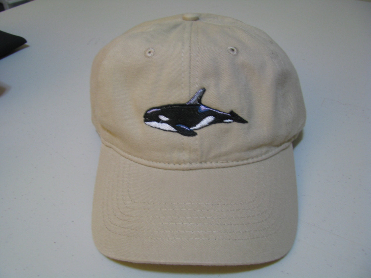 Tan Orca Cap. Orca Whale Embroidered on Tan Baseball Cap - Etsy