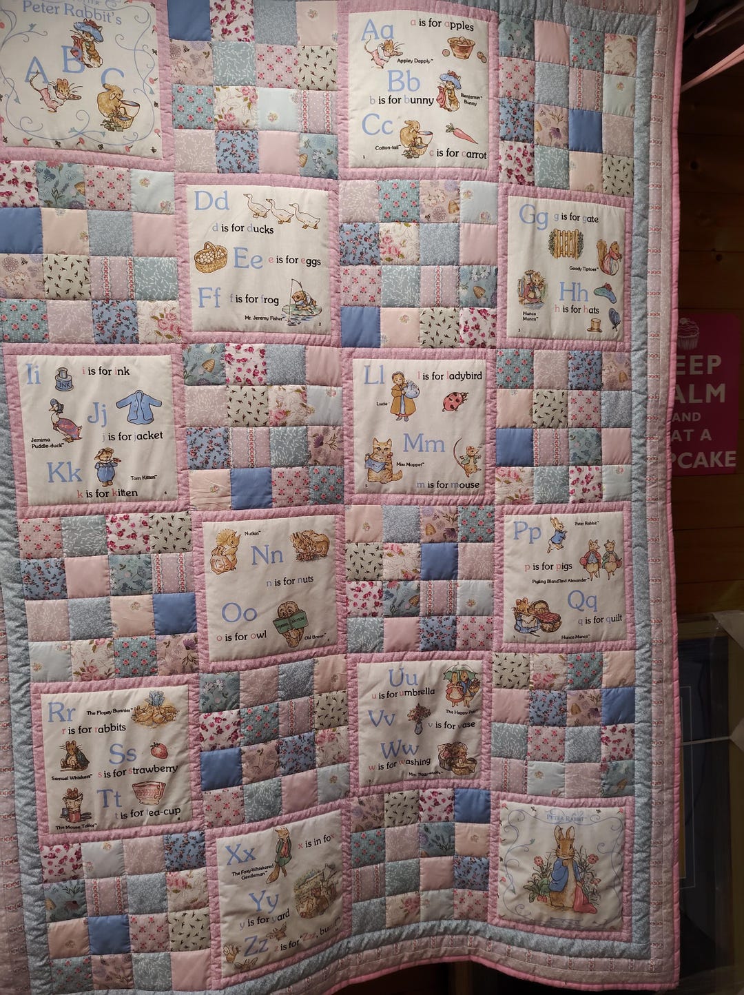 Beatrix Potter ABC Quilt ~ Peter Rabbit - Etsy UK