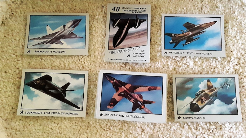 Vintage Classic Aircraft Collector Cards 1989 2nd Series | Etsy