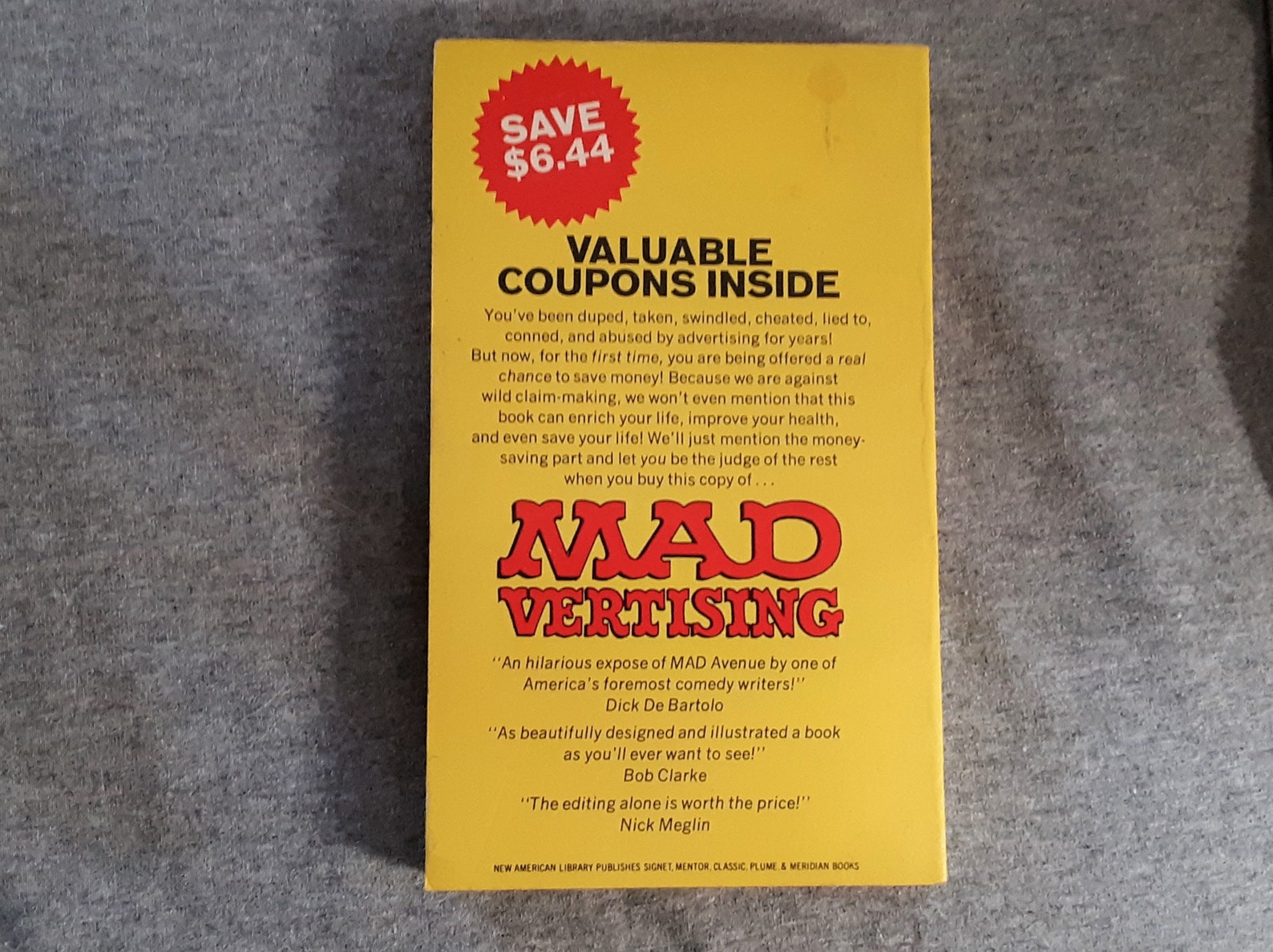 Vintage MAD Magazine Paperback Book Madvertising or up Madison - Etsy