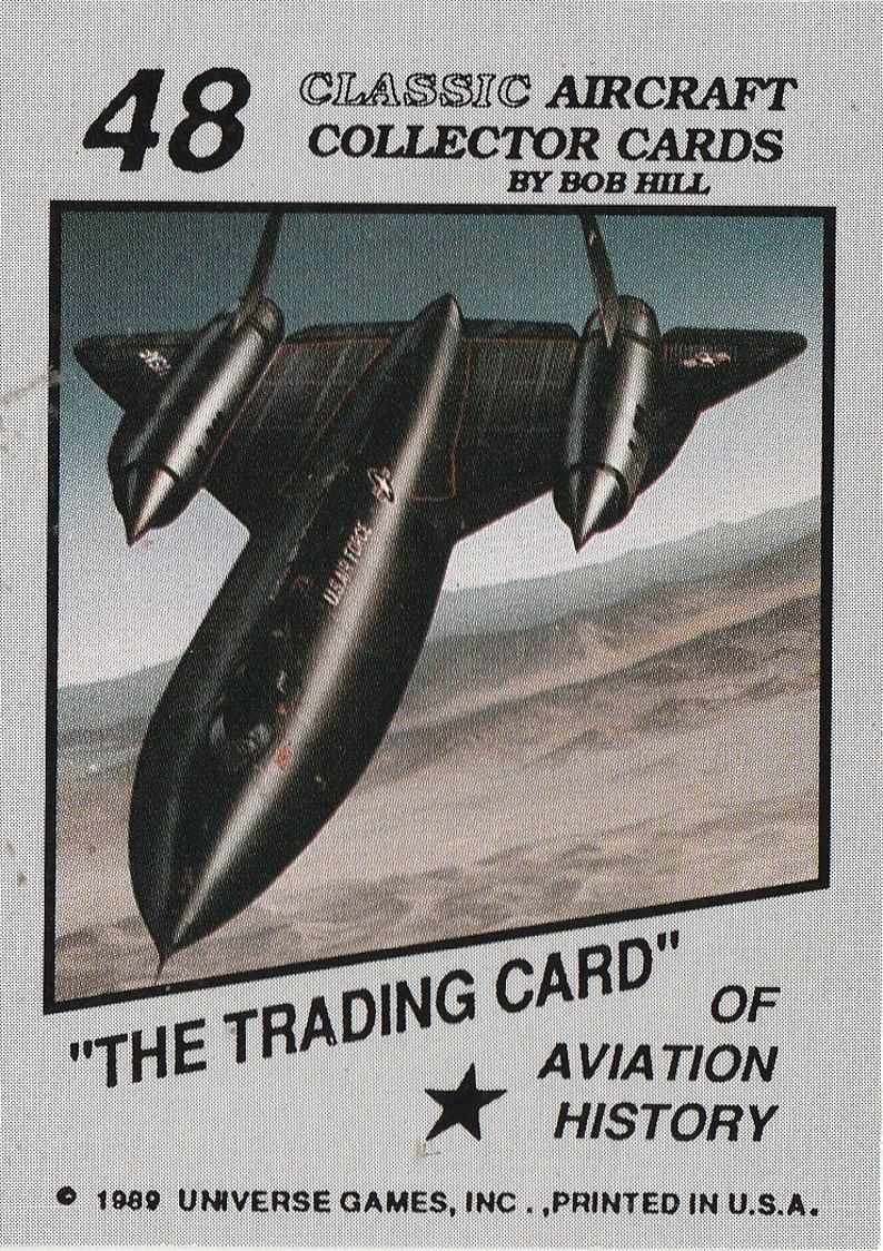 Vintage Classic Aircraft Collector Cards 1989 2nd Series | Etsy