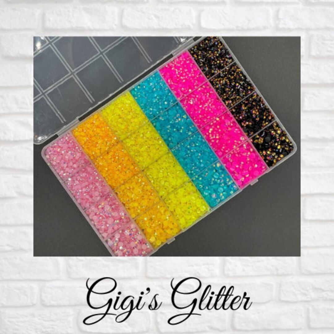 Rhinestone Mix Boxes - Bling Box - 3MM, 4MM, 5MM Box Kits, Nail Bling ...