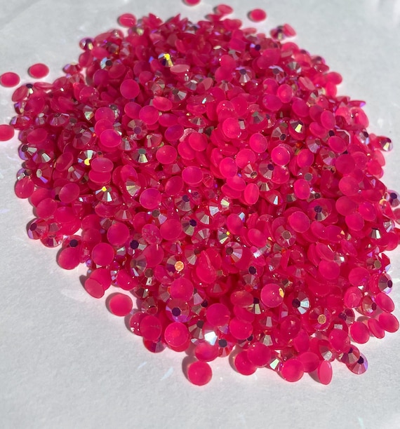 Dark Pink SS20 SS16 SS10 Pink AB Resin Jelly Rhinestones | Etsy