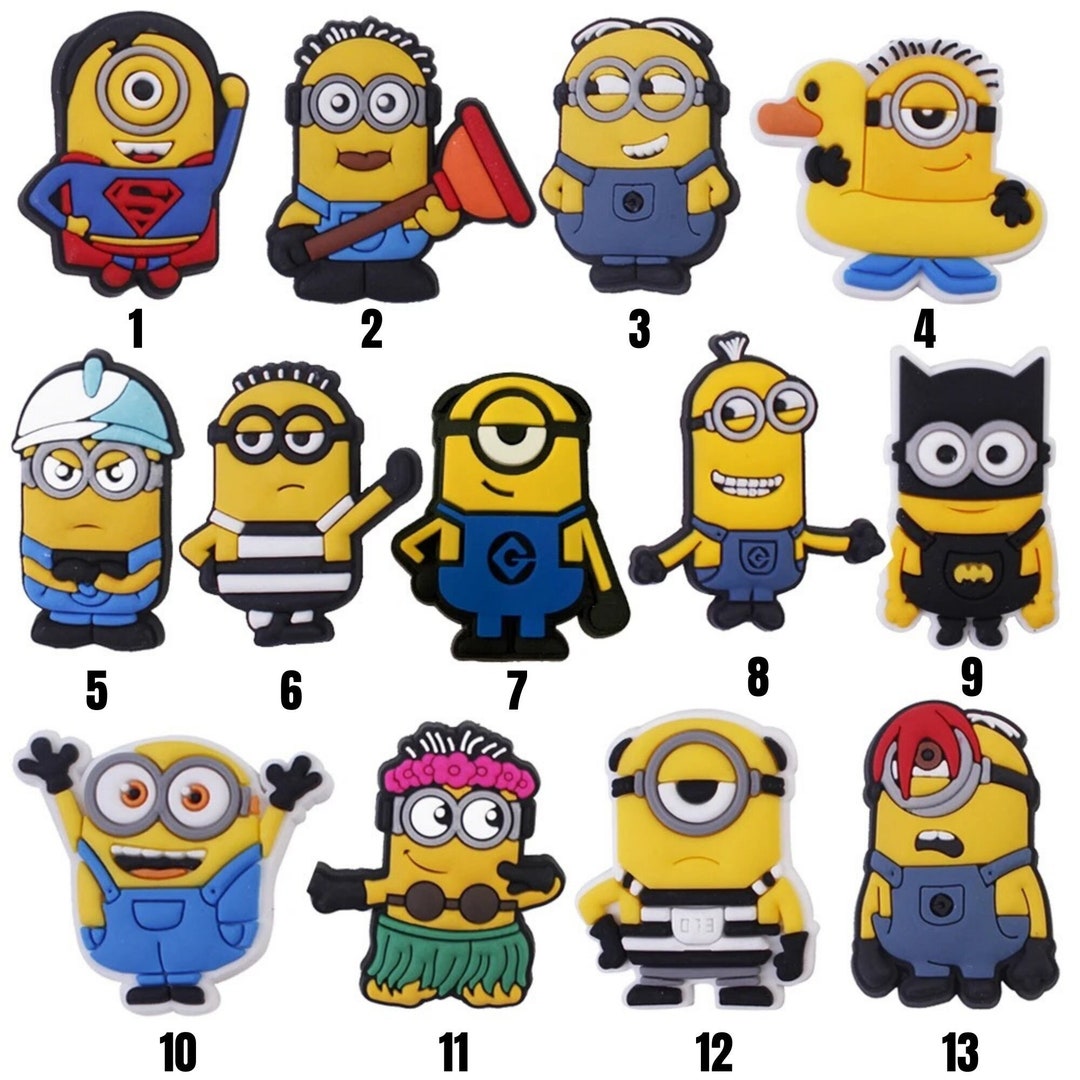 Minion Shoe Charms | Shoe Charms | Croc Compatible Charms | Charms for ...