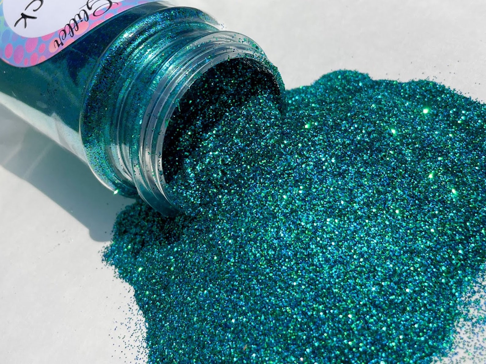 Peacock Blue Metallic Glitter Fine Glitter Polyester | Etsy