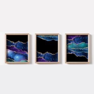 Nebula Agate Fine Art Print, Astronomy Gifts, Above Bed Decor, Cubicle ...
