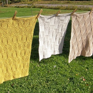 Knitting Pattern - Really Reversible Towels - Directions for 3 Towels ...