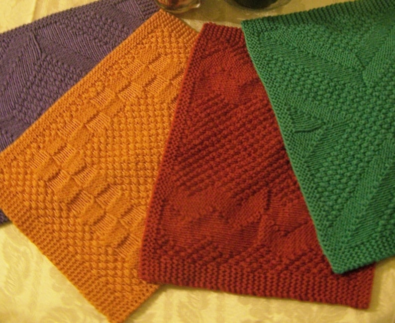 Knitting Pattern Really Reversible Placemats & Table Runners - Etsy