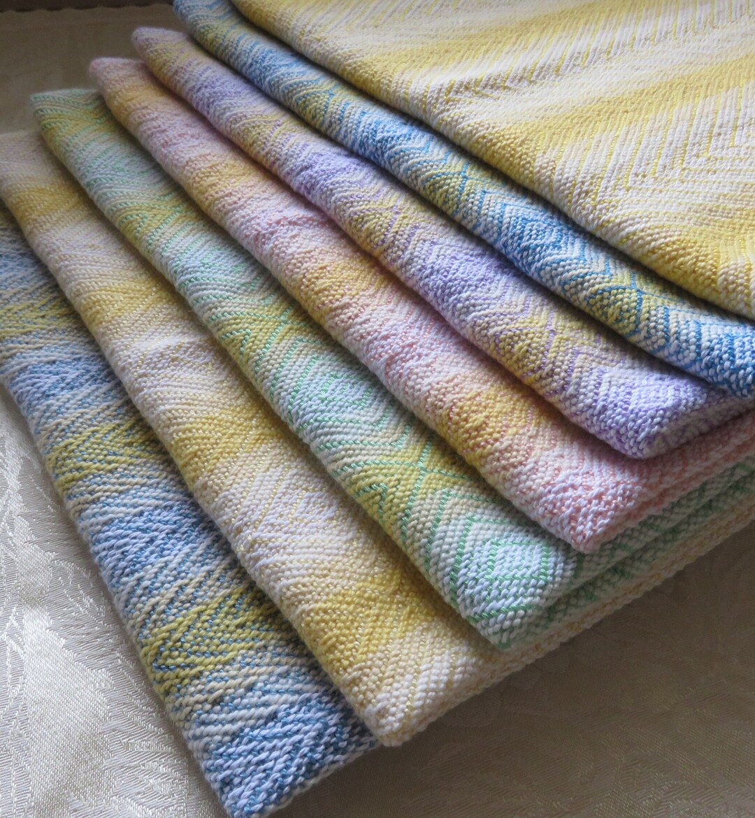 Custom Handwoven Baby Blanket or Bath Towel 3 Sizes Cotton Machine ...