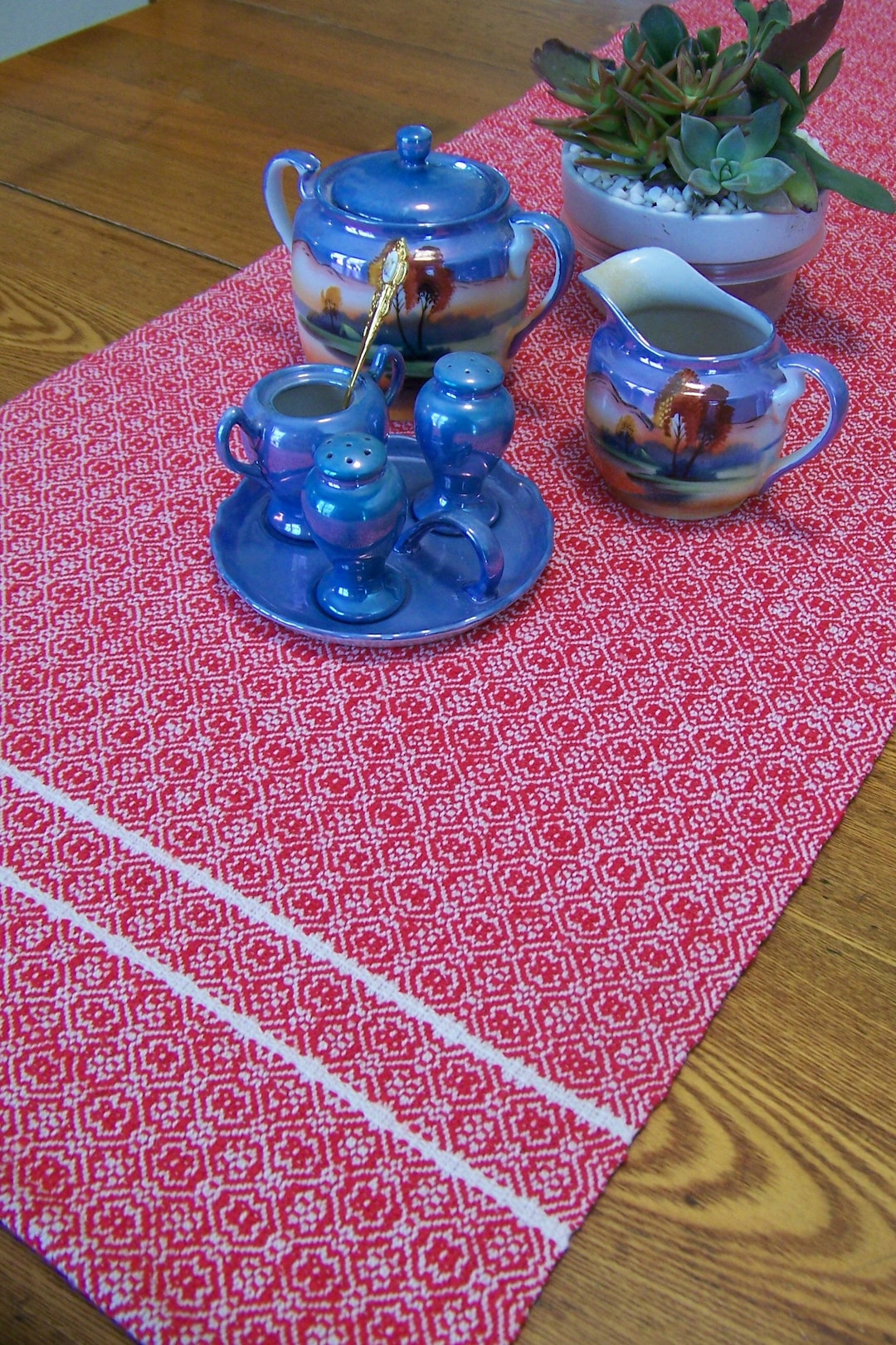 Handwoven by the Inch Table Runner Custom - 50 Colors, 24 Patterns ...