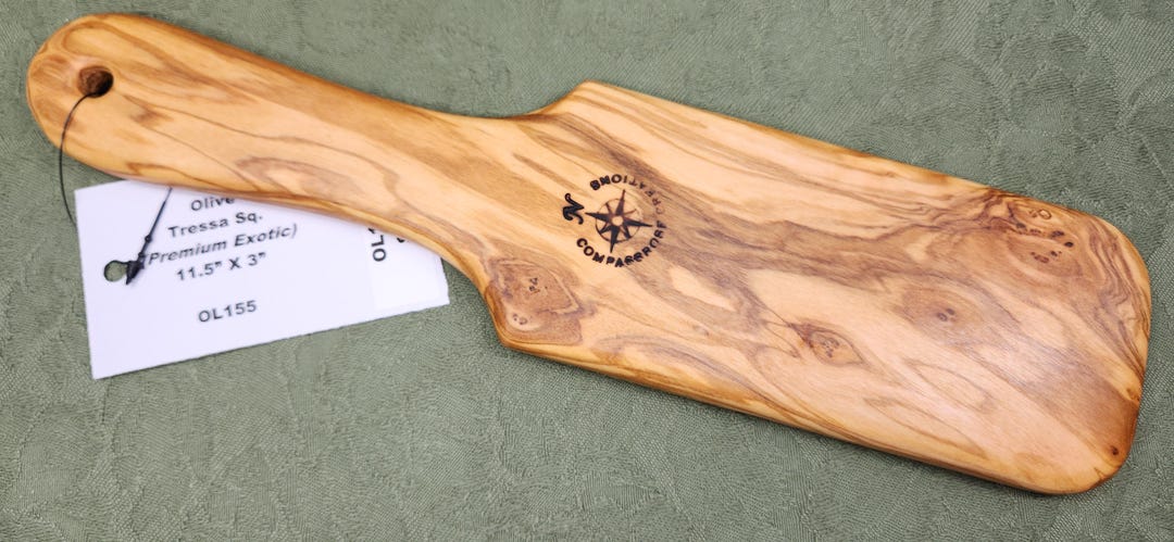 Miss Rose Paddles Exotic Hardwood Italian Olive Spanking Paddle - OTK ...