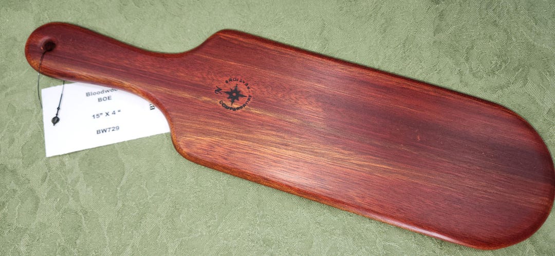 Deep RED Beefy Bloodwood Miss Rose Paddles Spanking Paddle BOE BDSM ...