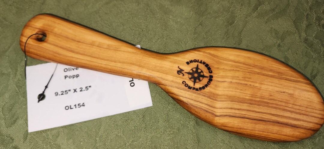 Italian Olive Miss Rose Paddles Exotic Hardwood Spanking Paddle - Small ...