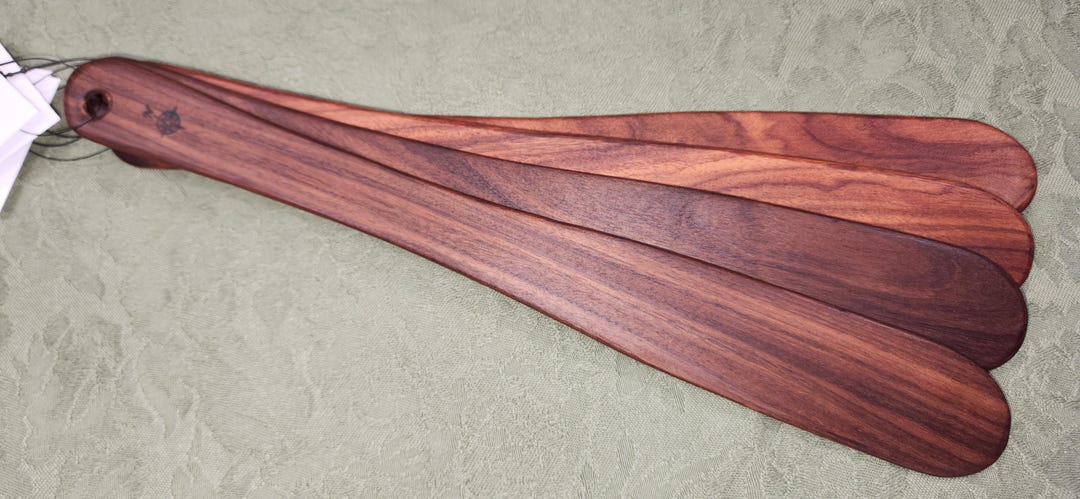 Morado Miss Rose Paddles Exotic Hardwood Spatula Ruler Discipline Stick ...