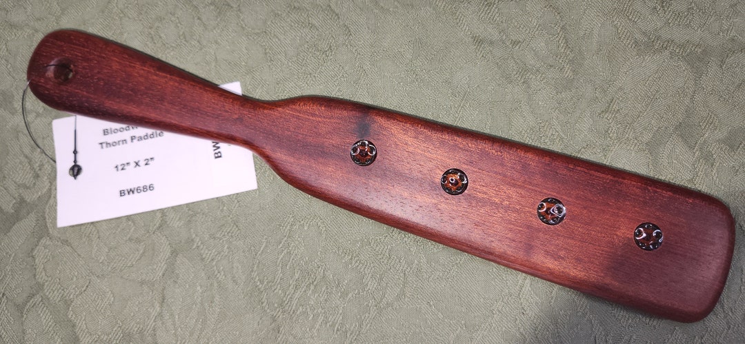 Bloodwood Miss Rose Paddles Spanking Paddle THORN PADDLE W/ Black ...