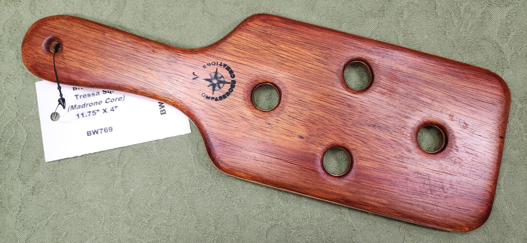 Bright Red Bloodwood and Madrone Laminated Miss Rose Paddles Spanking ...