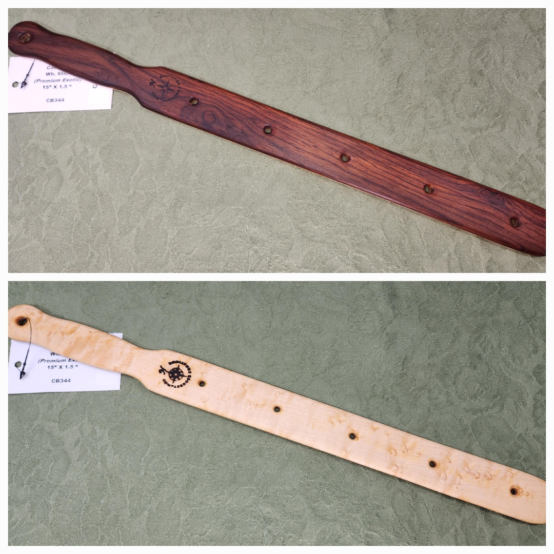 Cocobolo and Birds-eye Maple Laminated Miss Rose Paddles Exotic ...