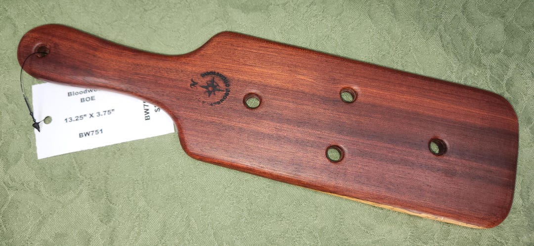 Deep Red, Spalted Bloodwood Miss Rose Paddles Spanking Paddle BOE BDSM ...