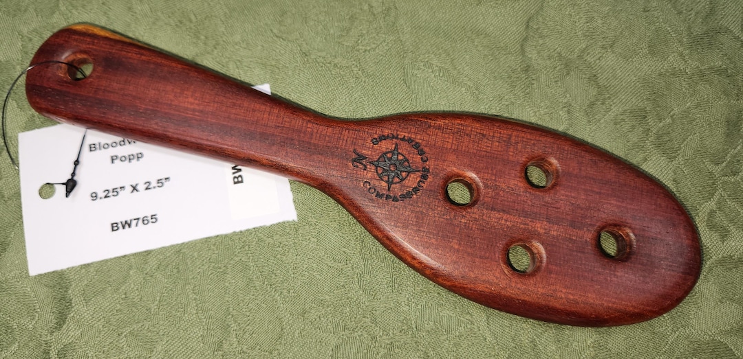 Bright Red, Bloodwood Miss Rose Paddles Spanking Paddle Small Hairbrush ...