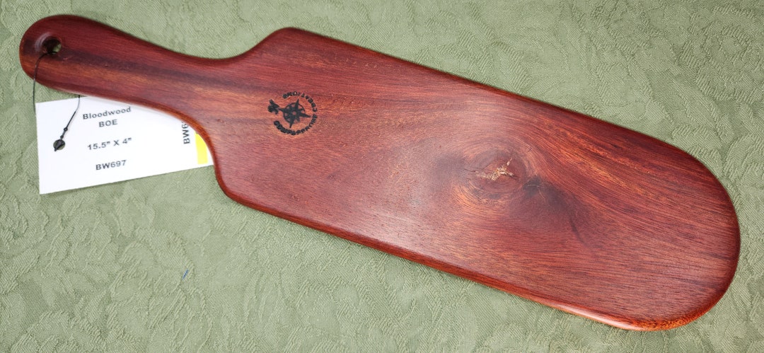 Bright Red Bloodwood Miss Rose Paddles Spanking Paddle Large BOE BW698 ...