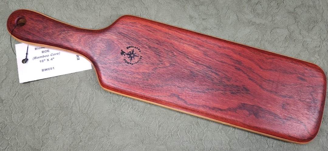 Big Beefy Bloodwood & Bamboo Laminated Layered Miss Rose Paddles Exotic ...
