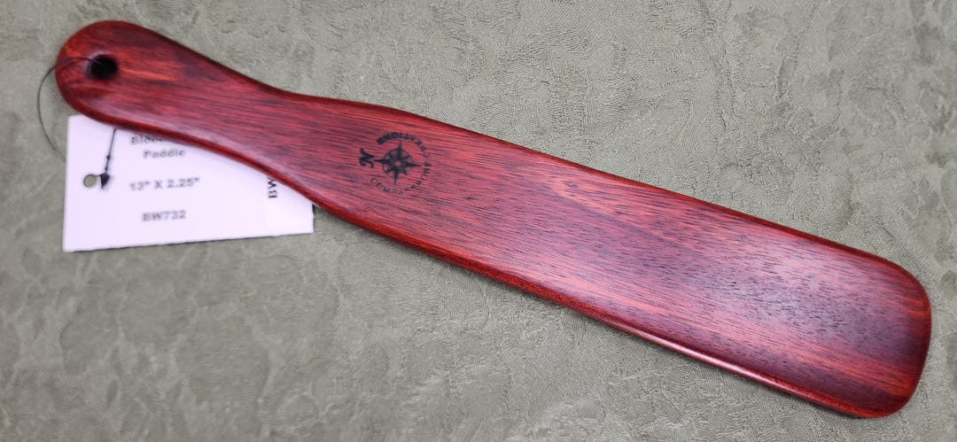 Vividly Bright Red Bloodwood Miss Rose Paddles Exotic Hardwood Spanking ...