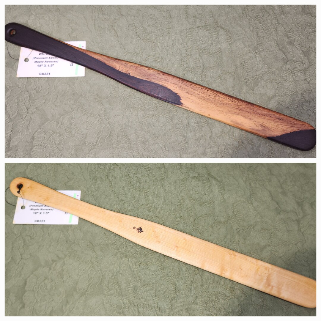 Stunning Cocobolo and Maple Laminated Miss Rose Paddles Exotic Hardwood Spanking Paddle Layered ...
