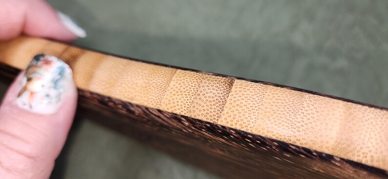 Stunning Black Palm and Bamboo Laminated Miss Rose Paddles Exotic ...