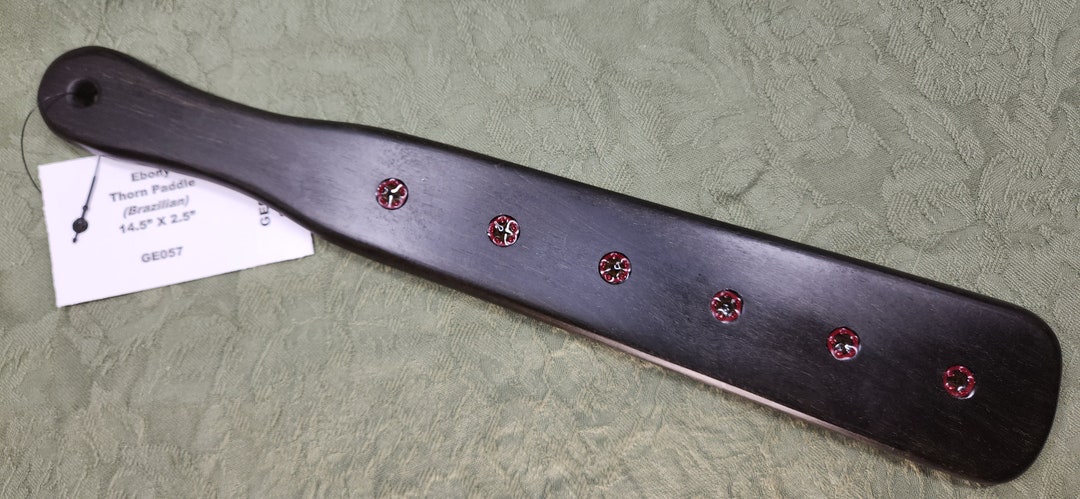 Miss Rose Paddles Spanking Paddle THORN PADDLE Brazilian Ebony With ...