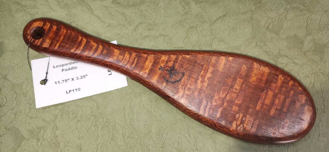 Leopardwood Miss Rose Paddles Spanking Paddle Hairbrush Brush Oval Leda ...