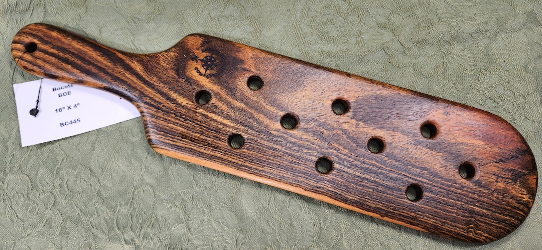 Large Bocote Miss Rose Paddles Exotic Hardwood Spanking Spencer Paddle ...