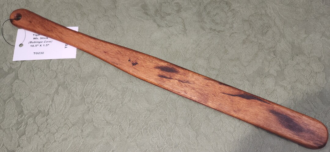 Long Tigerwood Goncalo Alves and Bubinga Laminated Miss Rose Paddles ...