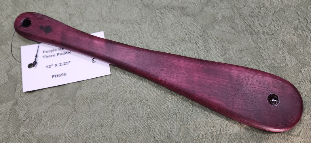 Purpleheart Miss Rose Paddles Spanking Paddle THORN PADDLE 1 Black ...