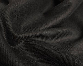 Black Wool Fabric - Etsy UK
