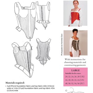 Pattern for Tudor or Elizabethan Bodies, Nowadays Called a Corset ...