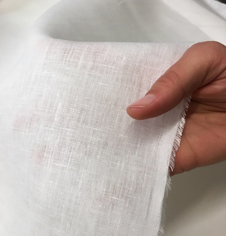 Linen Cloth, Bleached/white - Fabric Sold by the Half Yard - Etsy UK