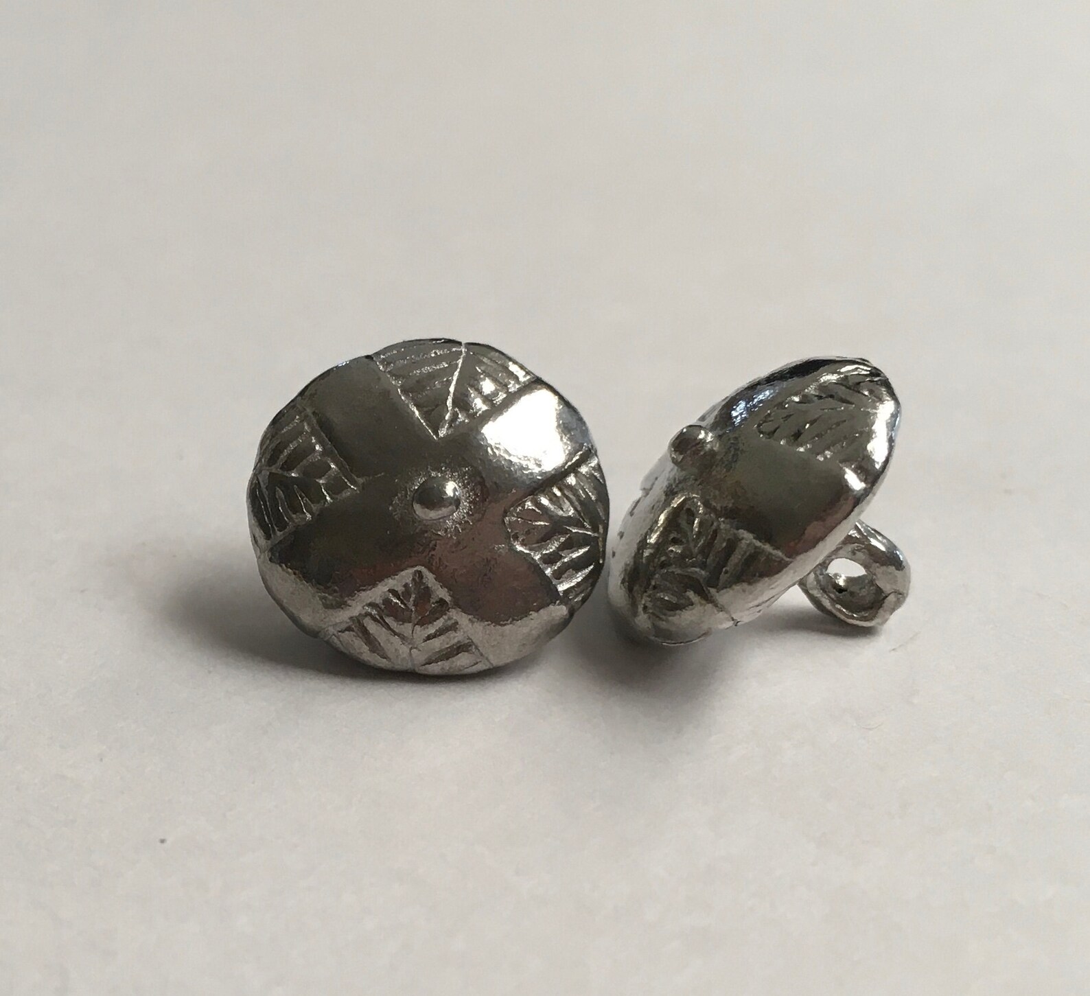 Set of 12 Replica Tudor Pewter Thread Cross Buttons for | Etsy