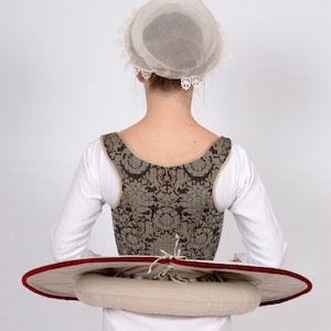 Pattern for Elizabethan French Farthingale & Rolls, Nowadays Called a ...