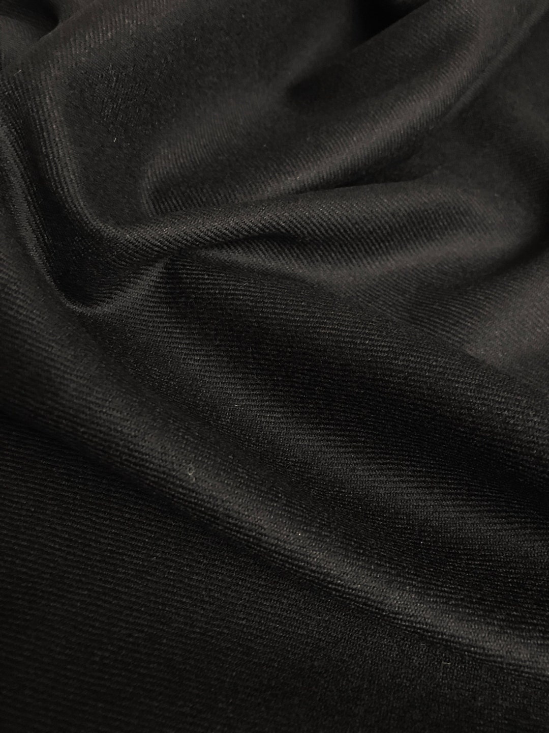 Black Tudor Style Worsted Wool Cloth - Fabric Sold by the Half Yard - Etsy