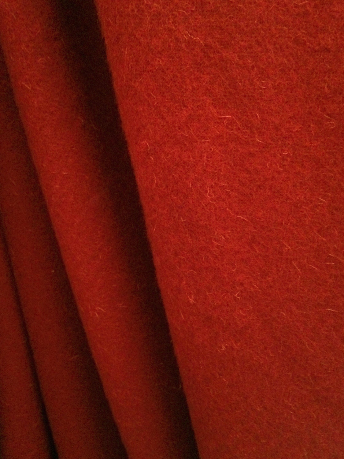 Red Tudor Style Woollen 'frizado' Cloth - Fabric Sold by the Half Yard ...