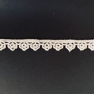Tudor Style Ivory or Cream Floral Edging Lace for Renaissance or ...