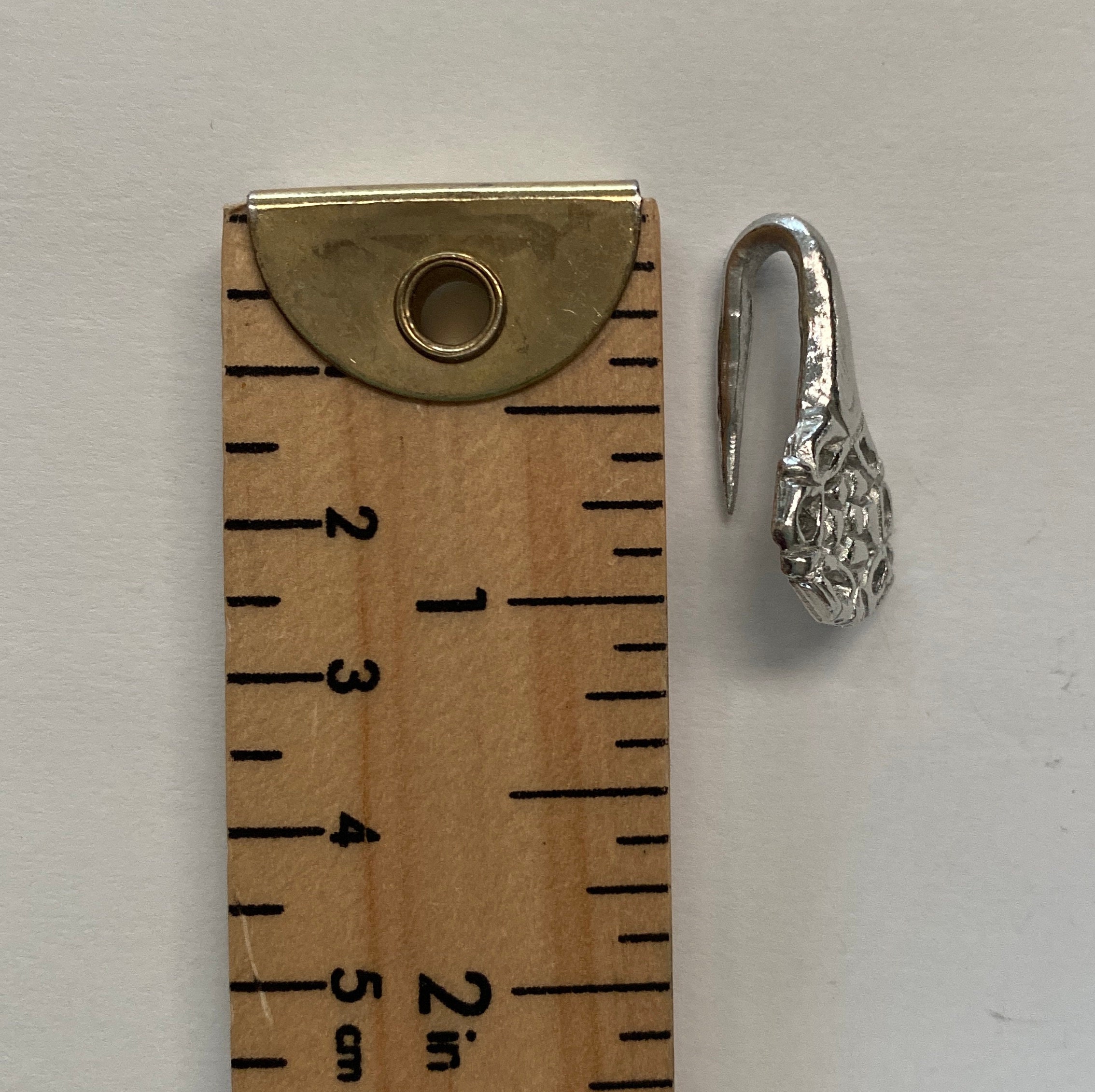 Pewter Hooks (known as Dress Hooks) Sold Singly or With Ribbon Girdle ...